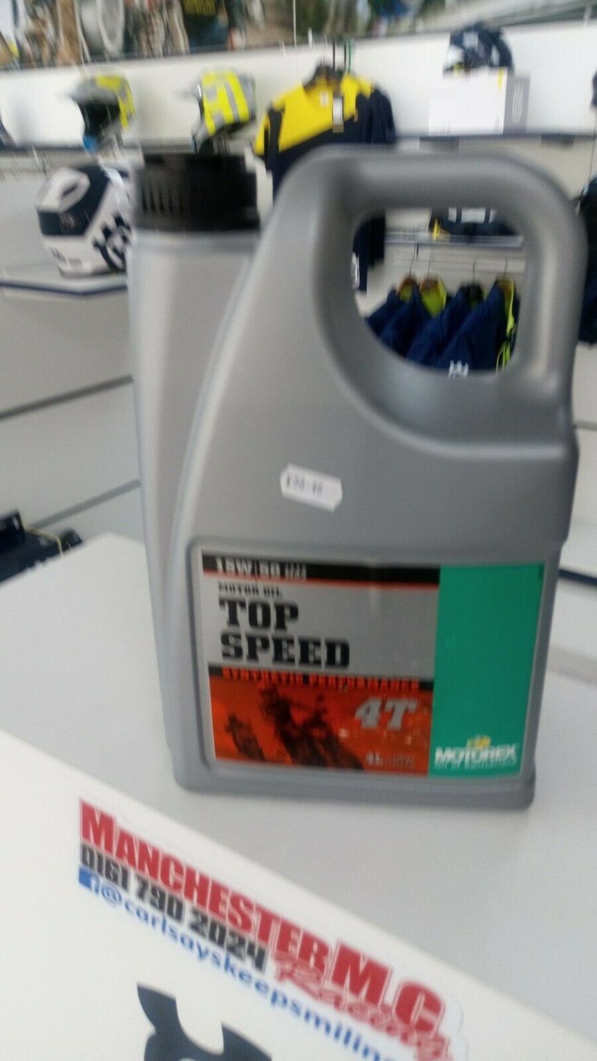 MOTOREX TOP SPEED 15W/50 4T SYNTHETIC PERFOMANCE 4LITRE